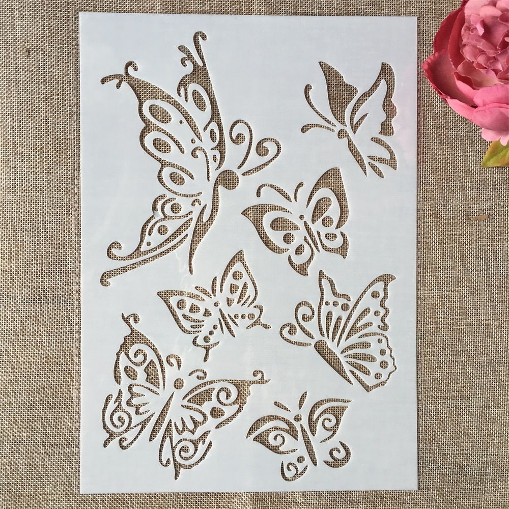 29Cm A4 Vlinders Diy Gelaagdheid Stencils Muur Sch... – Vicedeal