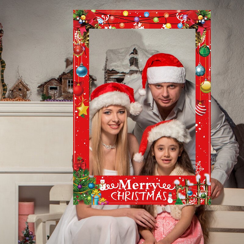 JQSYRISE 1Pcs Red Merry Christmas Photo Booth Prop... – Vicedeal