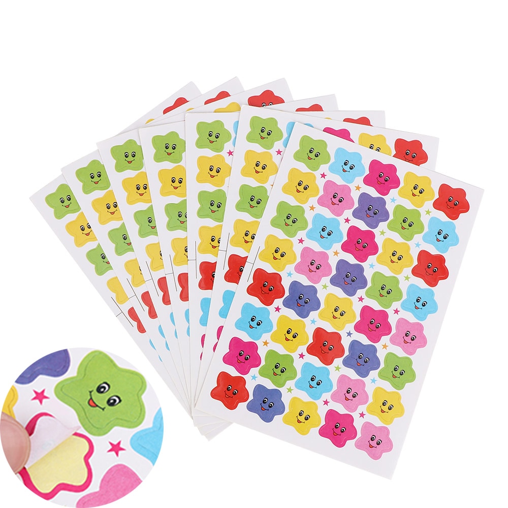 10 sheets=400Pcs Smiley Face Star stickers Decal S... – Grandado