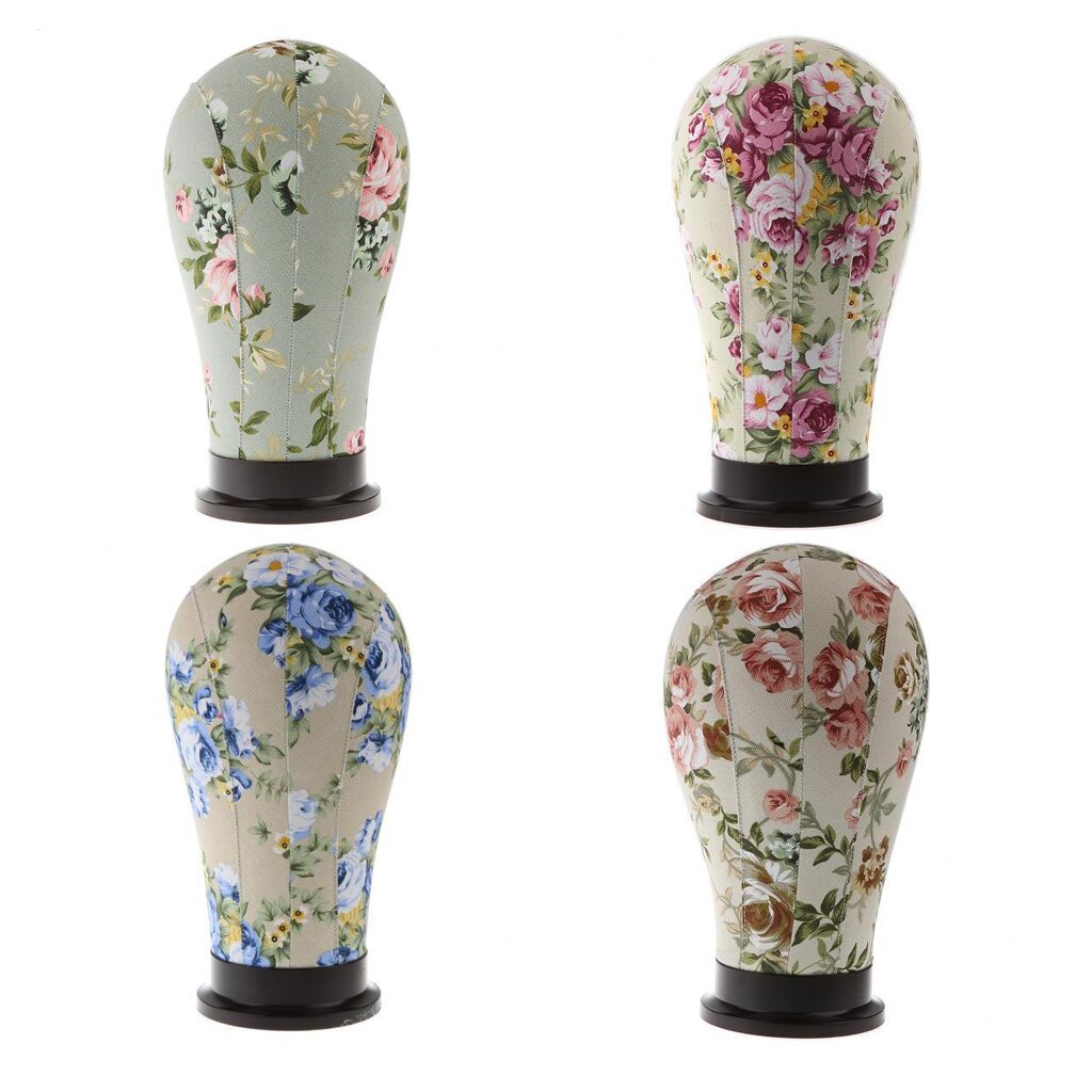 21/22 Inch Green Canvas Block Head Training Manneq... – Grandado