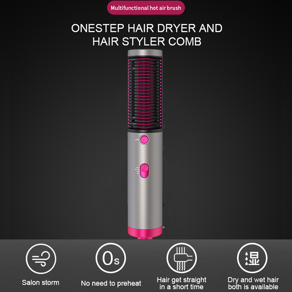 Hair Dryer Brush One Step Infrared Hair Dryer Volu... – Vicedeal