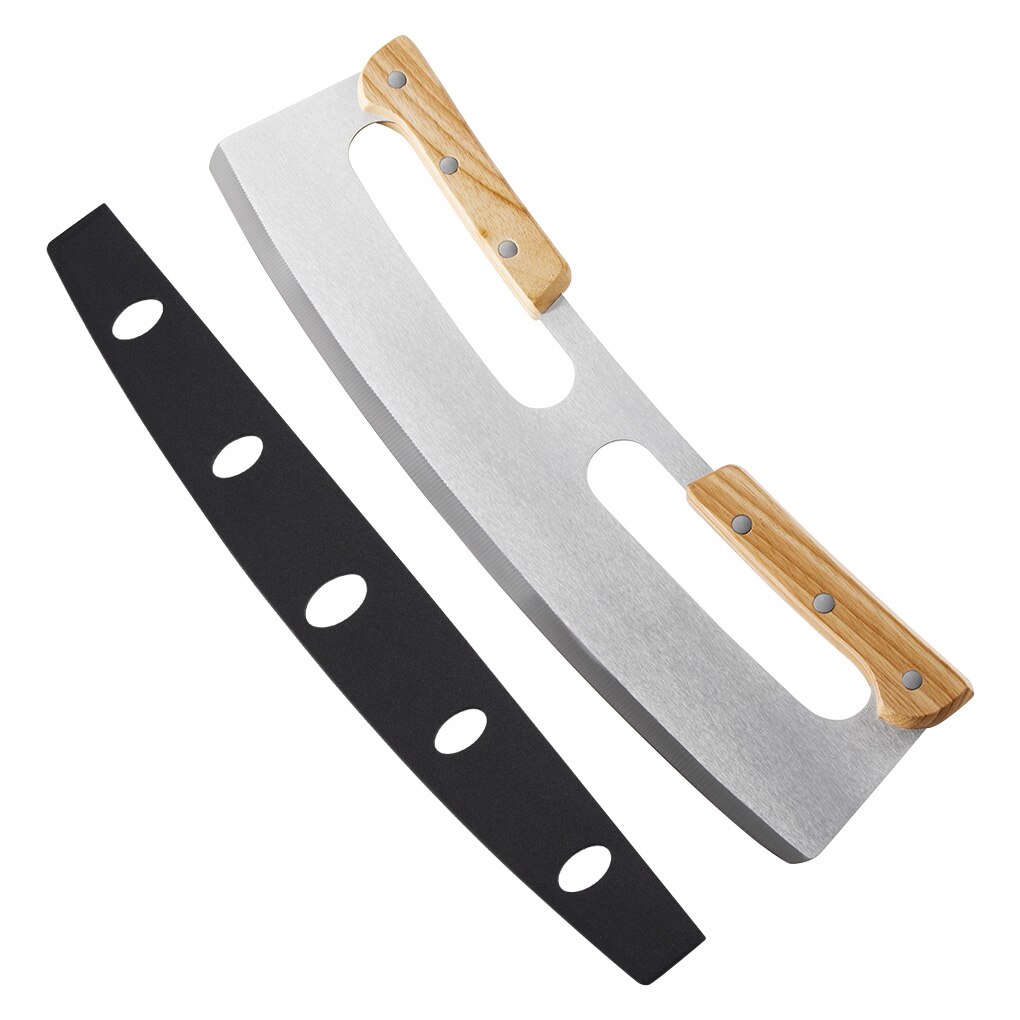 Kitchen Double Handled Pizza Chopper Tools Stainle... – Vicedeal