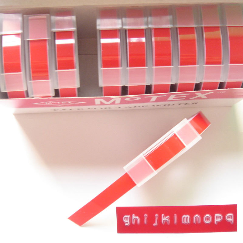 5 stk rød farge pvc hard tape selvklebende 9mm gjø... – Grandado