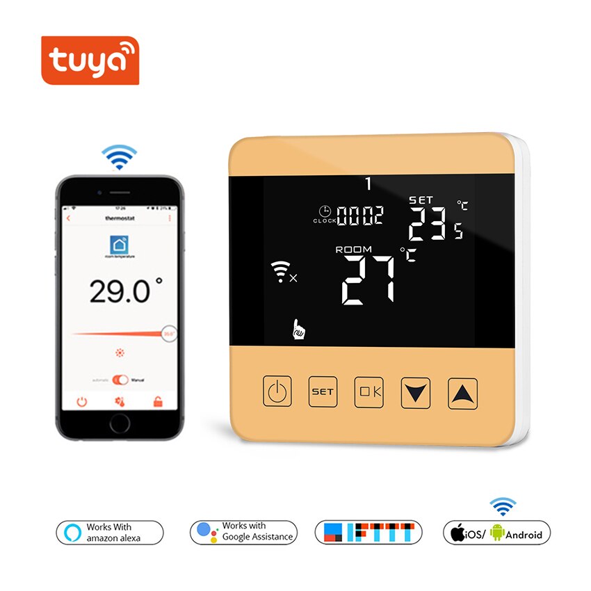 Thermostat WiFi Remote Control Negative LCD Digita... – Grandado