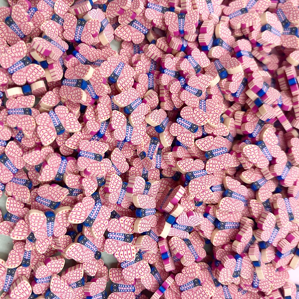 100g Colorful Butterfly Clay Slices Polymer Clay S... – Vicedeal