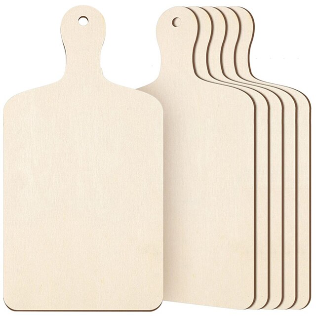 6pcs Mini Wooden Chopping Board Hand DIY Wood Chip... – Vicedeal
