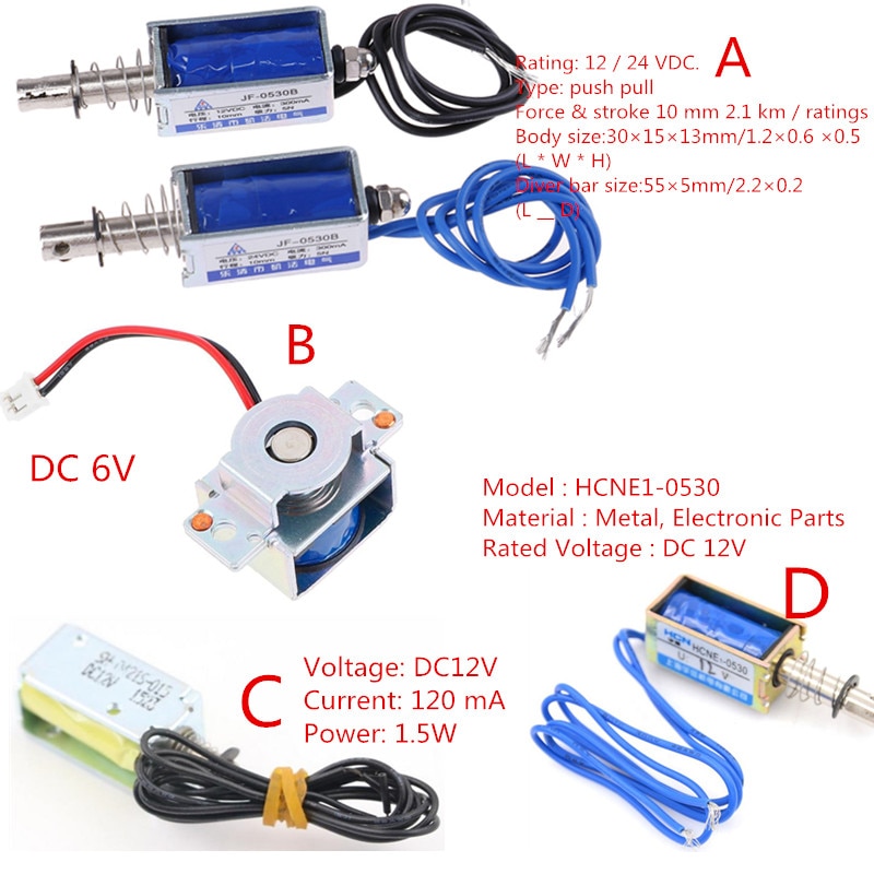 Mini 6V 12V 24V DC Micro Solenoid Valve Electromag... – Grandado