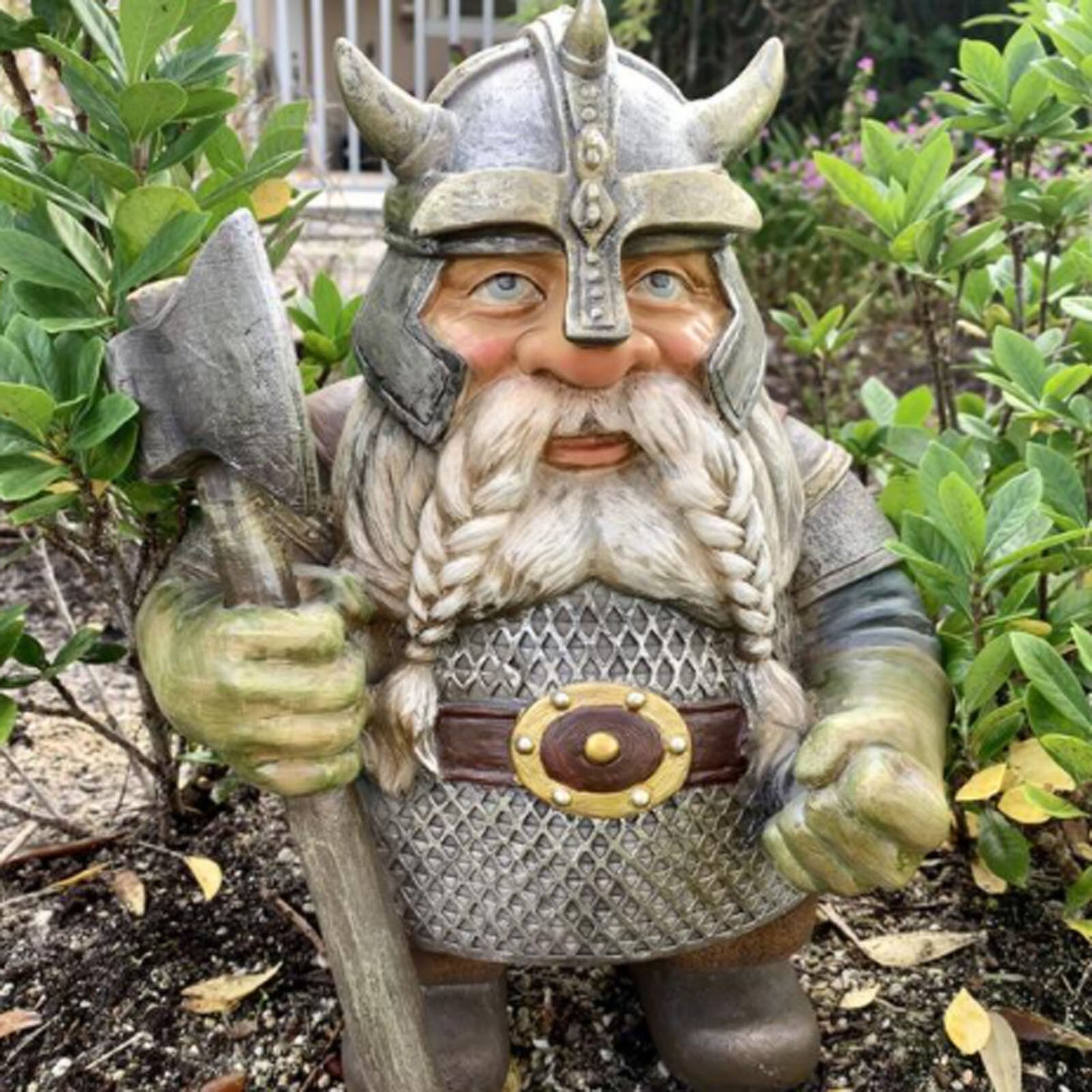 Victor Norse Dwarf Gnome Garden Statue Outdoor Ind... – Vicedeal