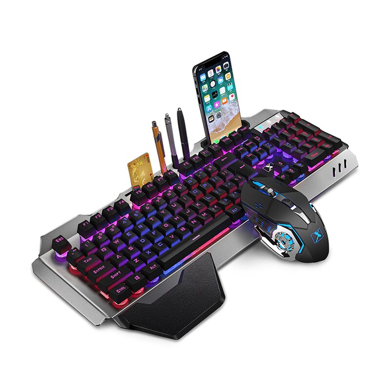 Wireless Rechargeable Keyboard and Mouse RGB Backl... – Vicedeal