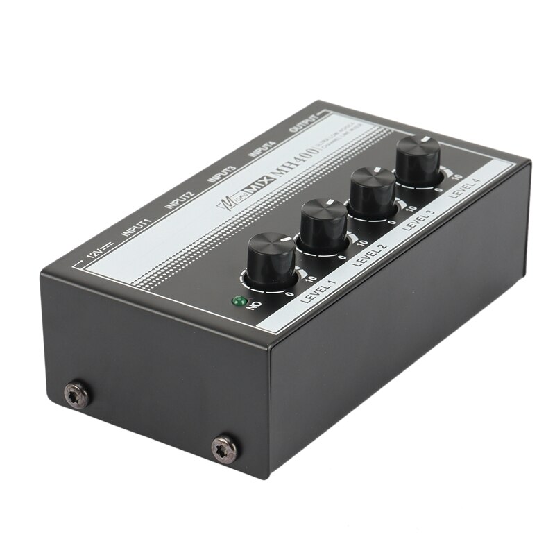 -4 Channel Sound Mixer Low-Noise Audio Sound Mixer... – Grandado