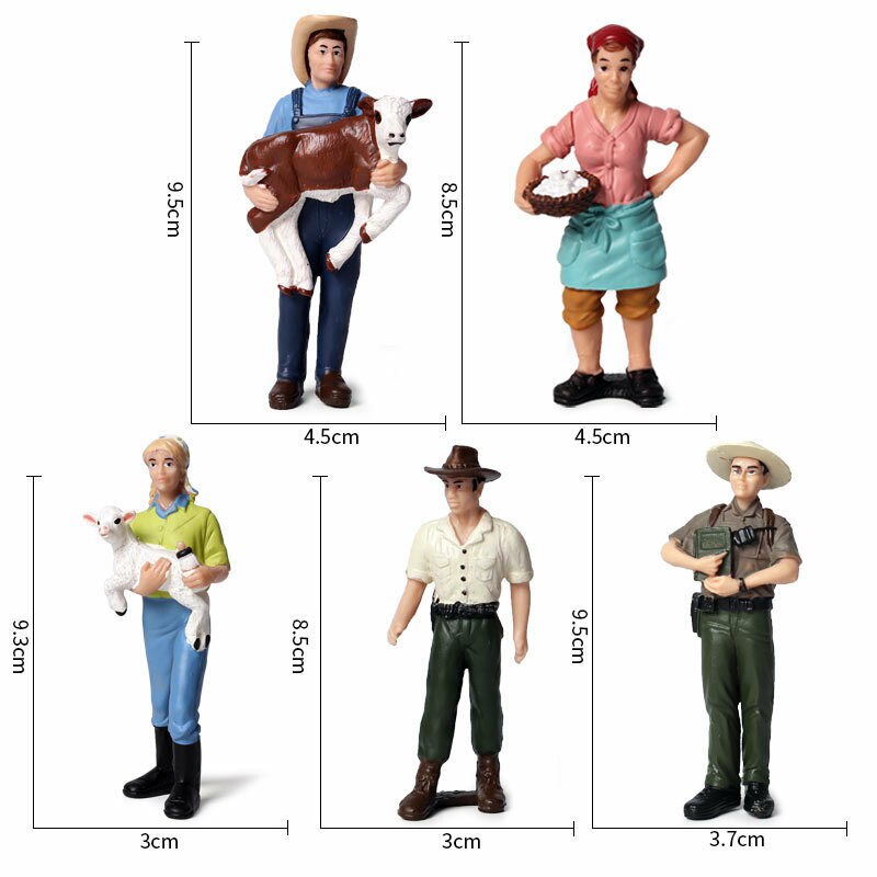 Farm People Farmer Police Breeder Farmwife Figure ... – Grandado