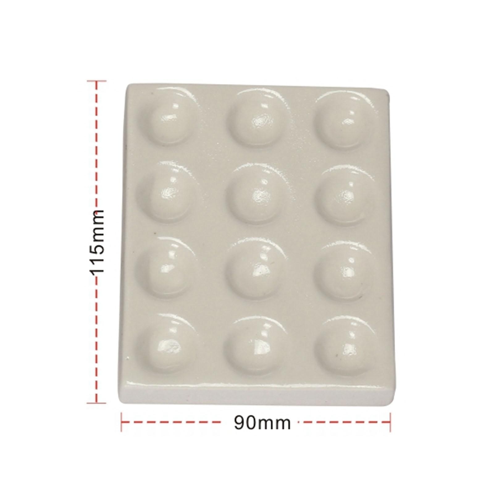 White 12 Holes Laboratory Porcelain Spotting Tile ... – Grandado