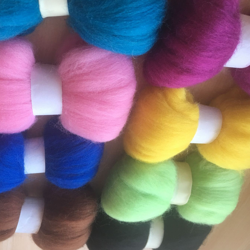 WFPFBEC wool for felting 80g 8colors 10g/color woo... – Vicedeal
