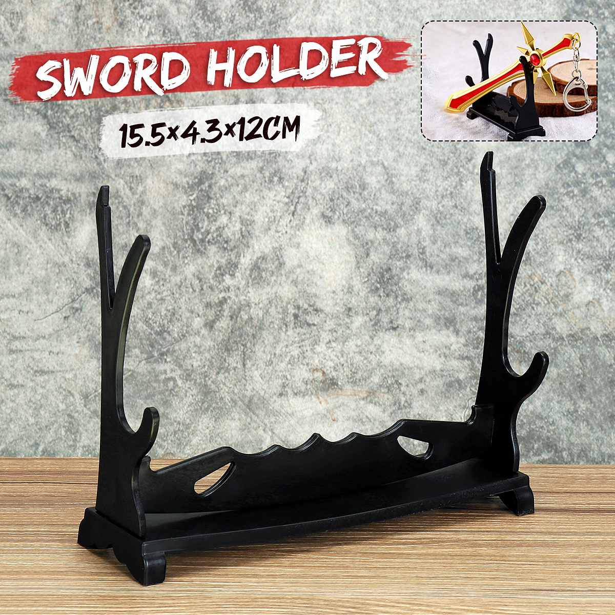 1pc Mini Wall Mount Samurai Sword Holder Katana Ho... – Grandado
