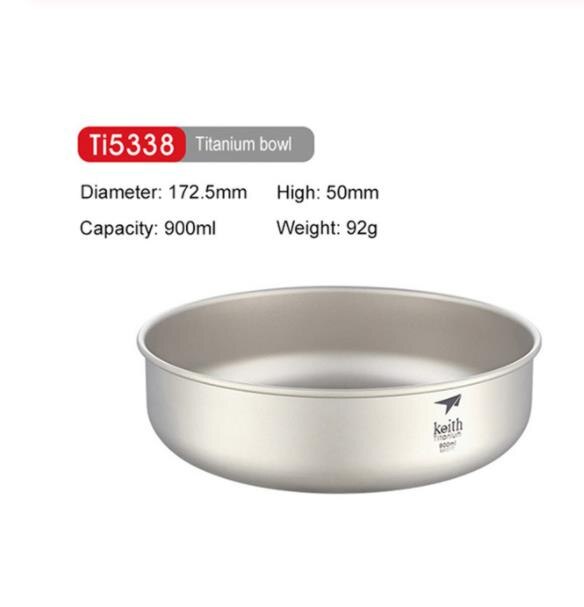 Keith utendørs camping rene titan boller 300ml-900... – Grandado