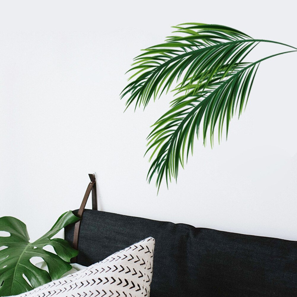 Tropical Plant Leaves Removable Mural Wall Sticker... – Grandado