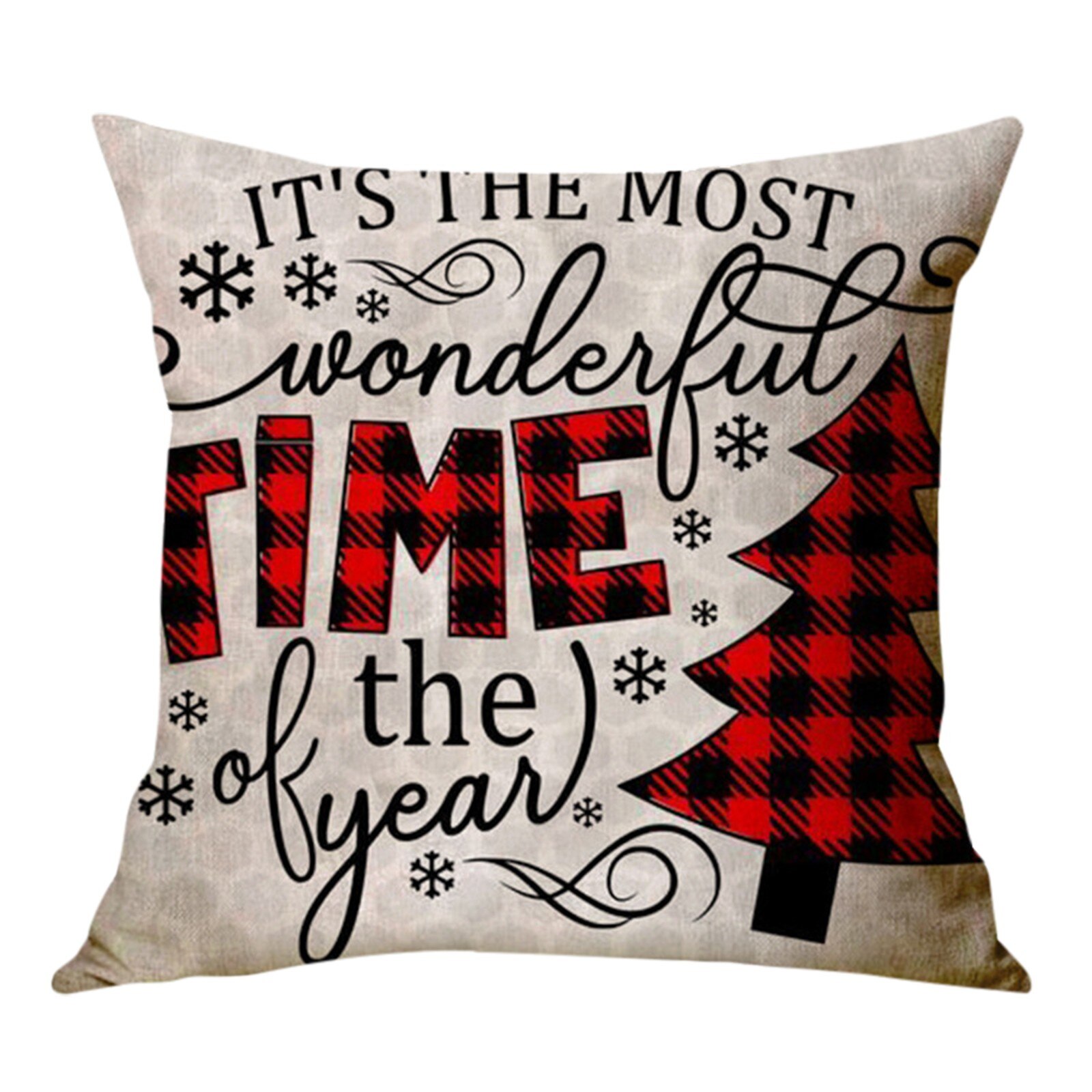 Thuis Kerst Decor Kussenhoes Overleefd Familie Kus... – Vicedeal