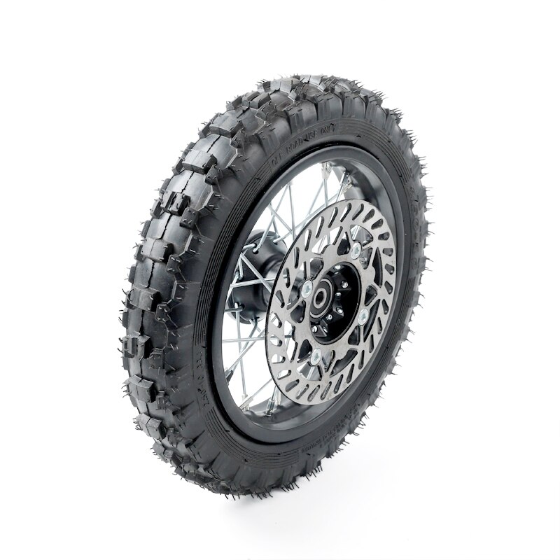 Rear 10 inch black steel wheel 2.50-10 tire 28 spo... – Grandado