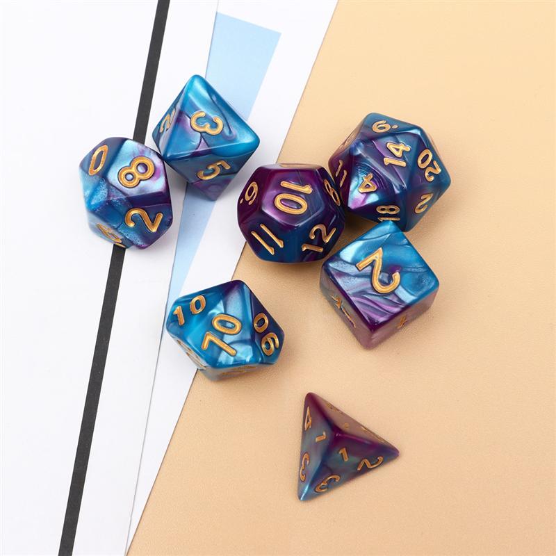 14pcs Chic Dice Kit Polyhedron Dices Set Numbers M... – Grandado