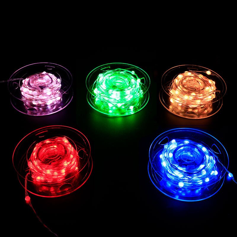 20M Remote Control RGB Led Copper Wire Lights Chri... – Grandado