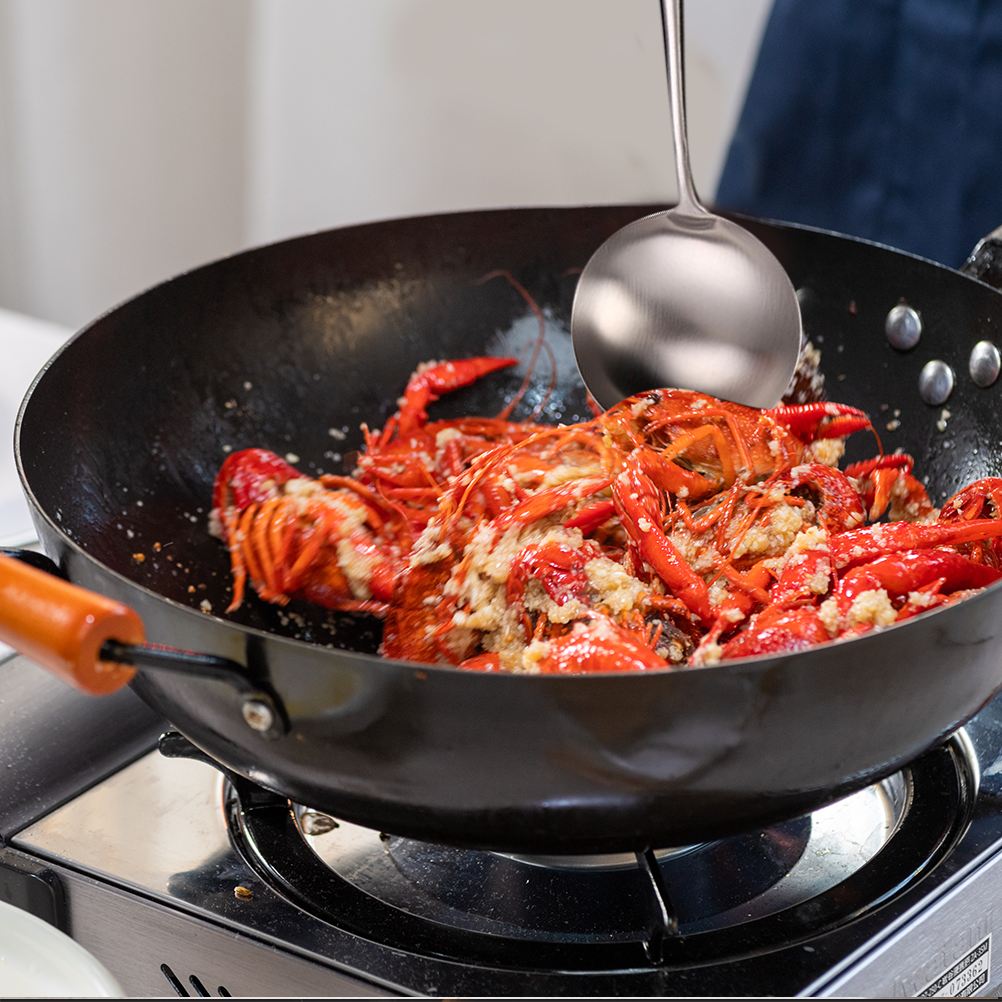 1pc Kitchen Wooden Handle Soup Spoon Spatula Stain... – Grandado