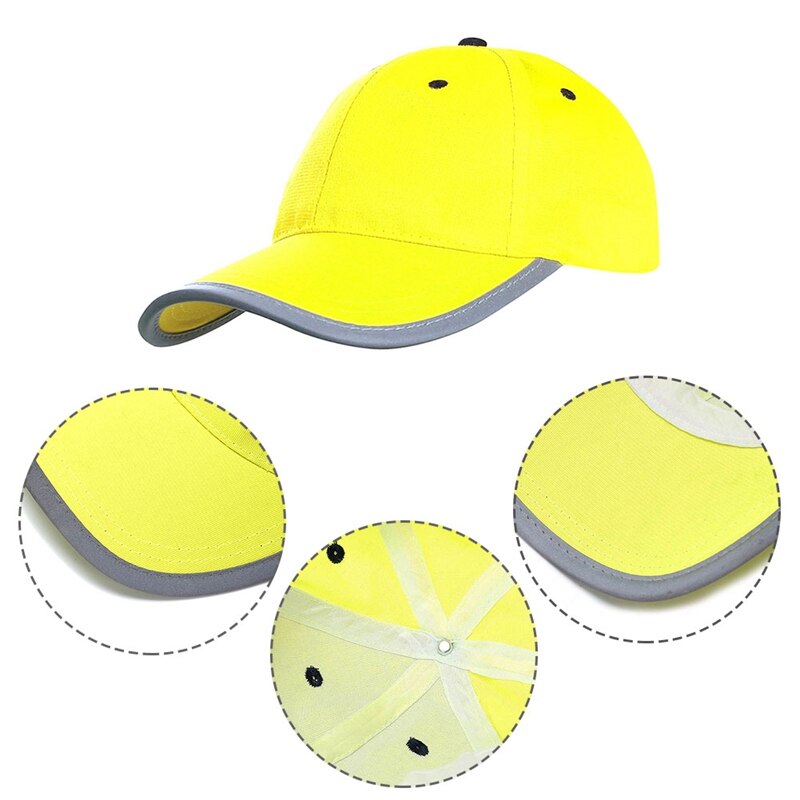 High Visibility Reflective Baseball Cap Yellow Saf... – Grandado