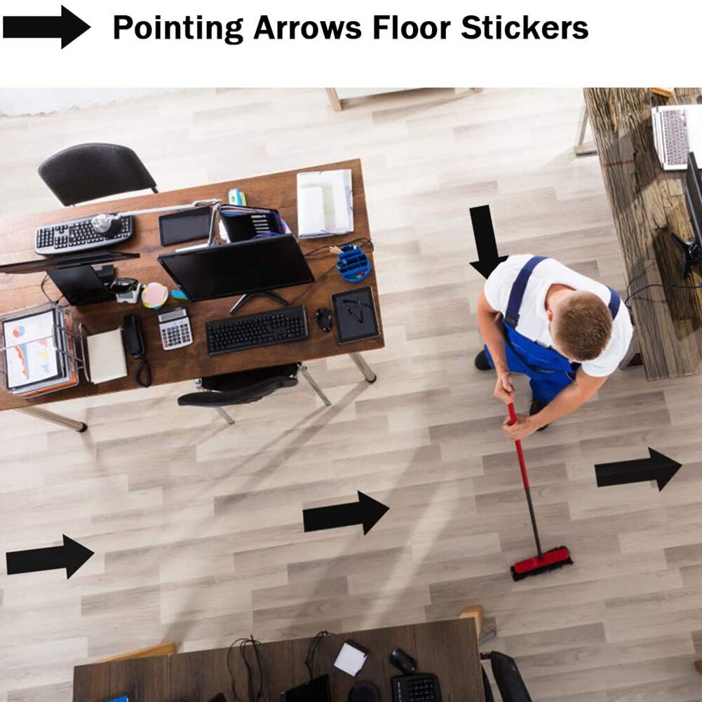 6Pcs Arrow Decal Removable Self Adhesive Ground Fl... – Grandado