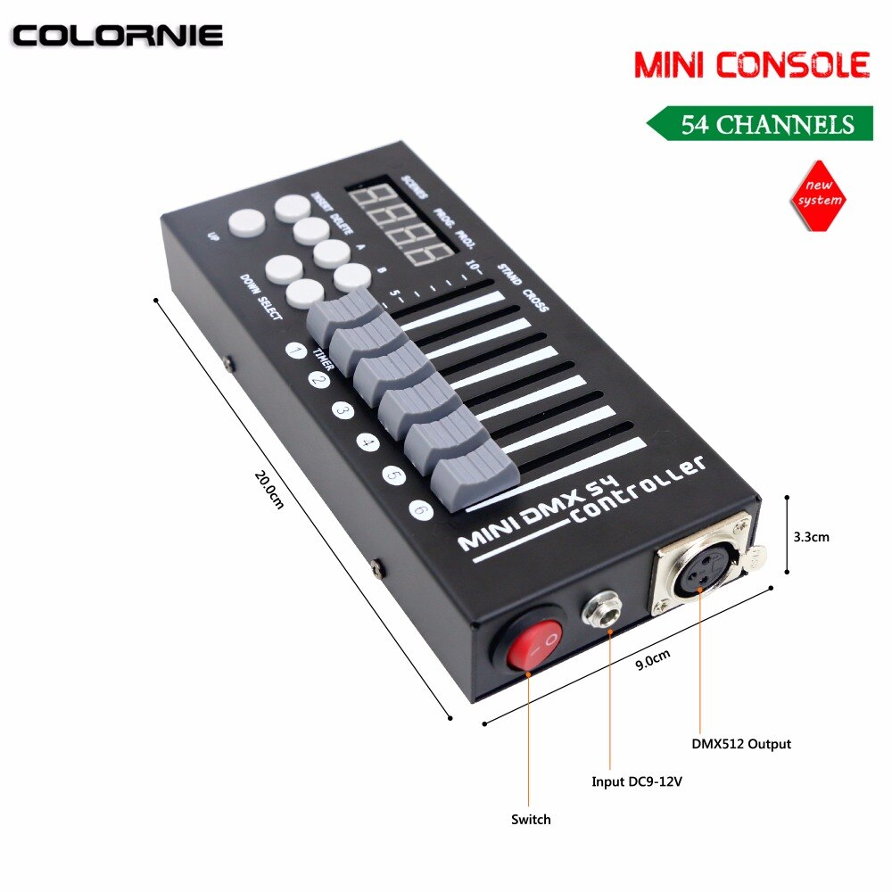 Mini 54CH DMX Controller Console LED Stage Lightin... – Grandado