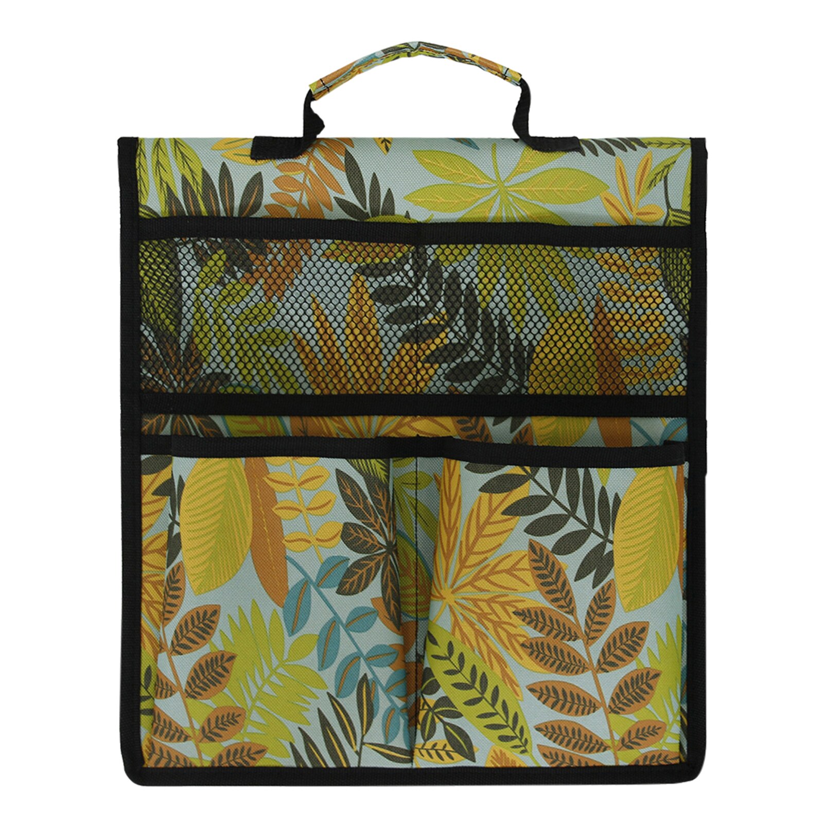 Leaf Print Hanging Organizer Tote Pouch Seat Stora... – Grandado