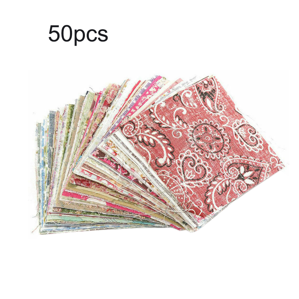 Handmade 50pcs DIY Cotton Fabrics Patchwork Group ... – Vicedeal