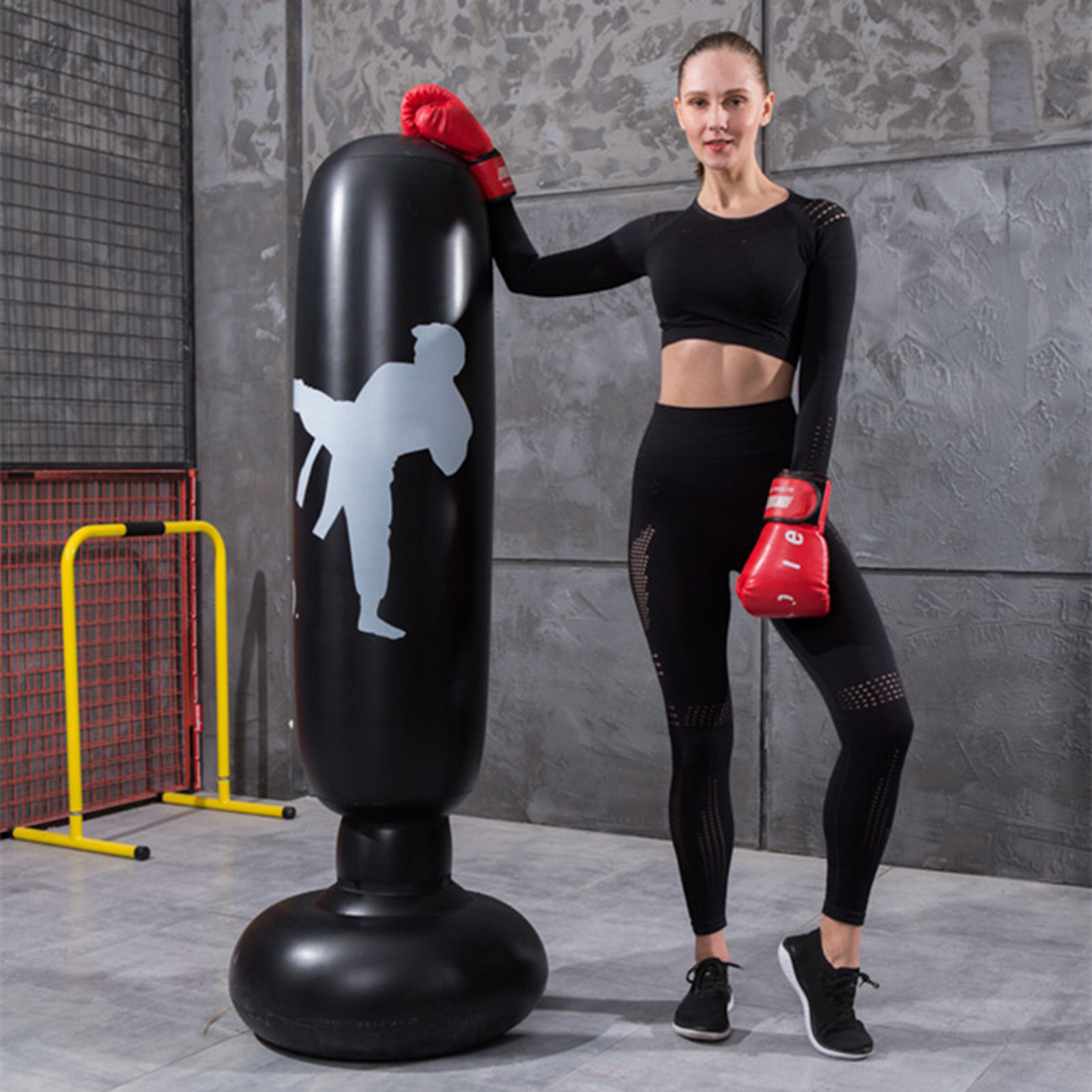Inflatable Punching Bag Boxing Practice Punch Bag ... – Vicedeal