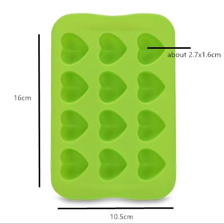 12 Grid Siliconen Chocolate Mold Lade Star/Hart/Ro... – Grandado