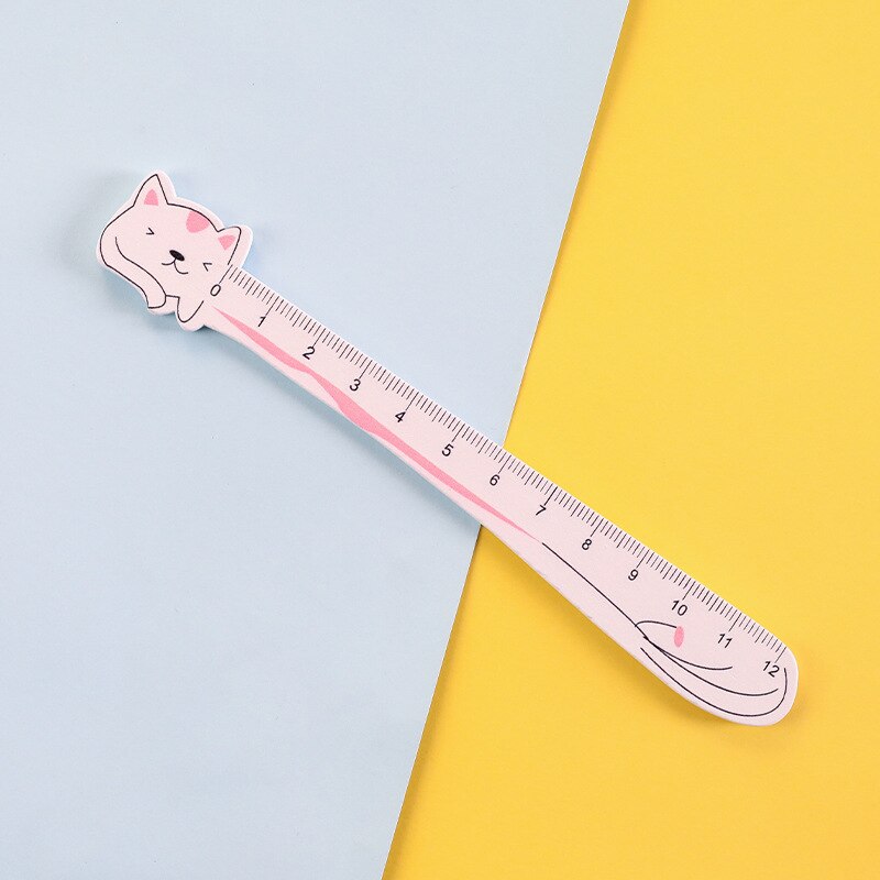 Wooden Cat Ruler Cute 12 cm Measuring Straight Rul... – Grandado