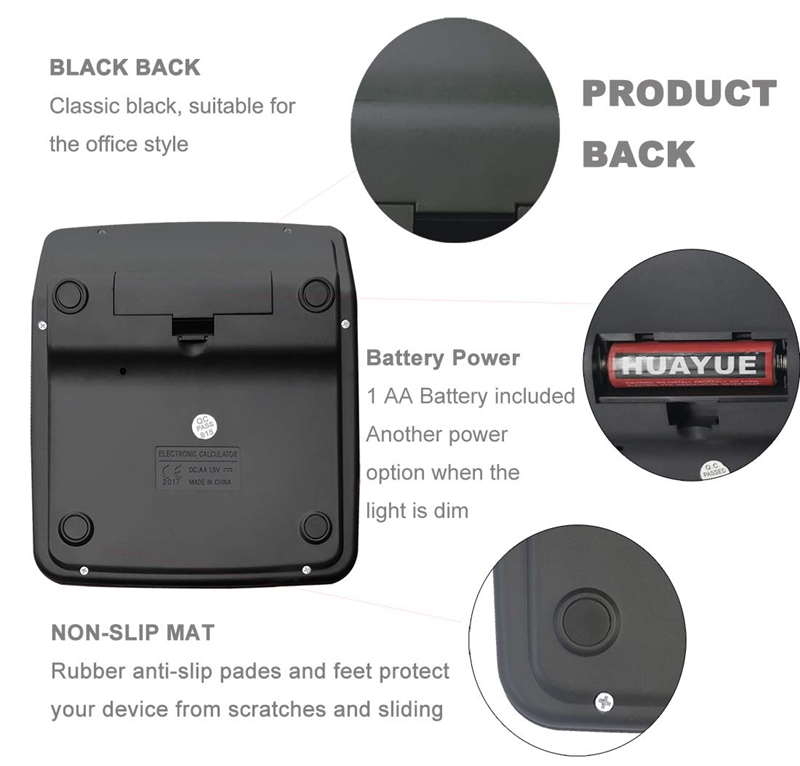 Rekenmachines, 12 Cijfers Dual Power Handheld Desk... – Grandado