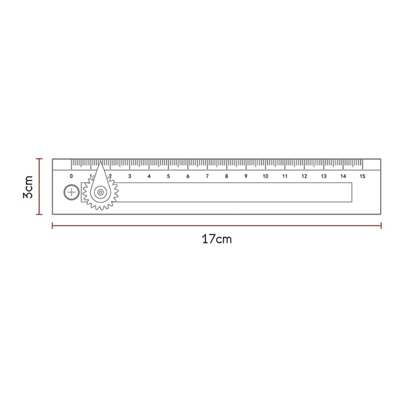 Precision Marking Plastic Ruler Carpenter Measurin... – Vicedeal