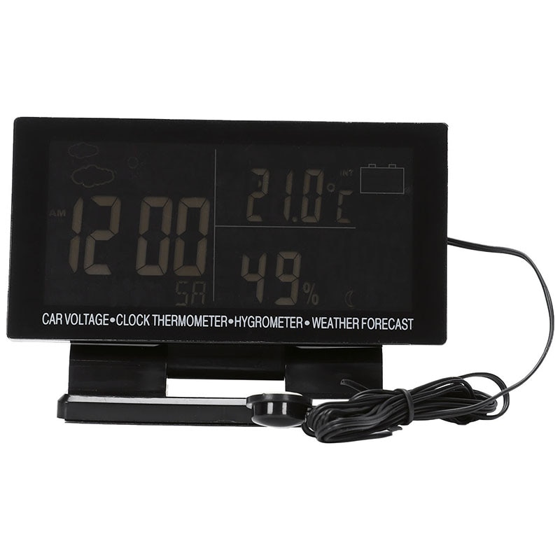 4 In 1 Digital Car Thermometer Hygrometer Dc 12V L... – Grandado