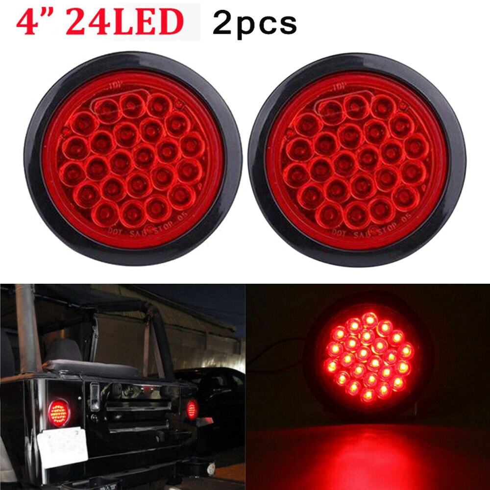 Sealed Round Truck Tail Light Truck Trailer 12V Wi... – Grandado