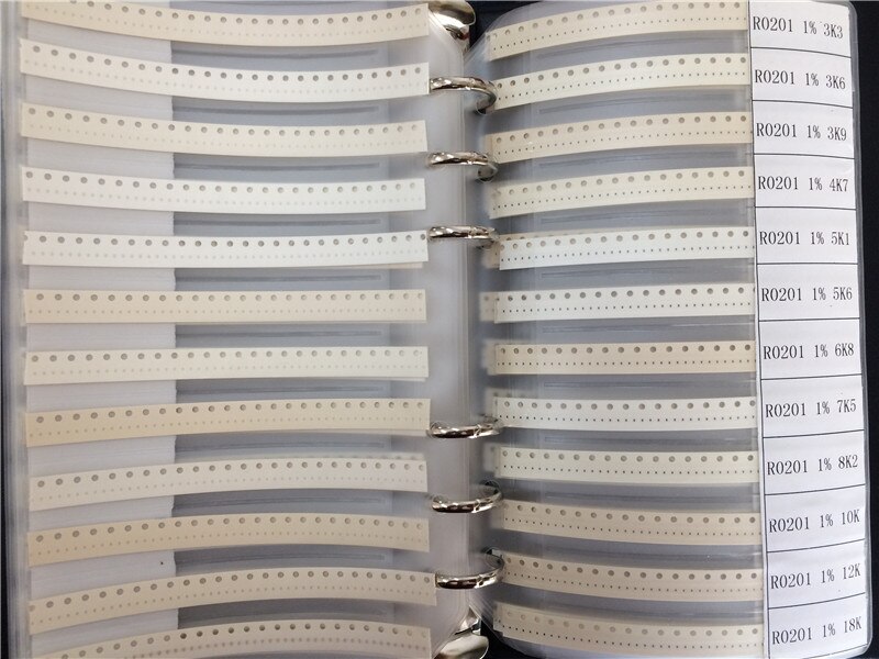 0201 SMD Resistor Sample Book 106values*50pcs=5300... – Grandado