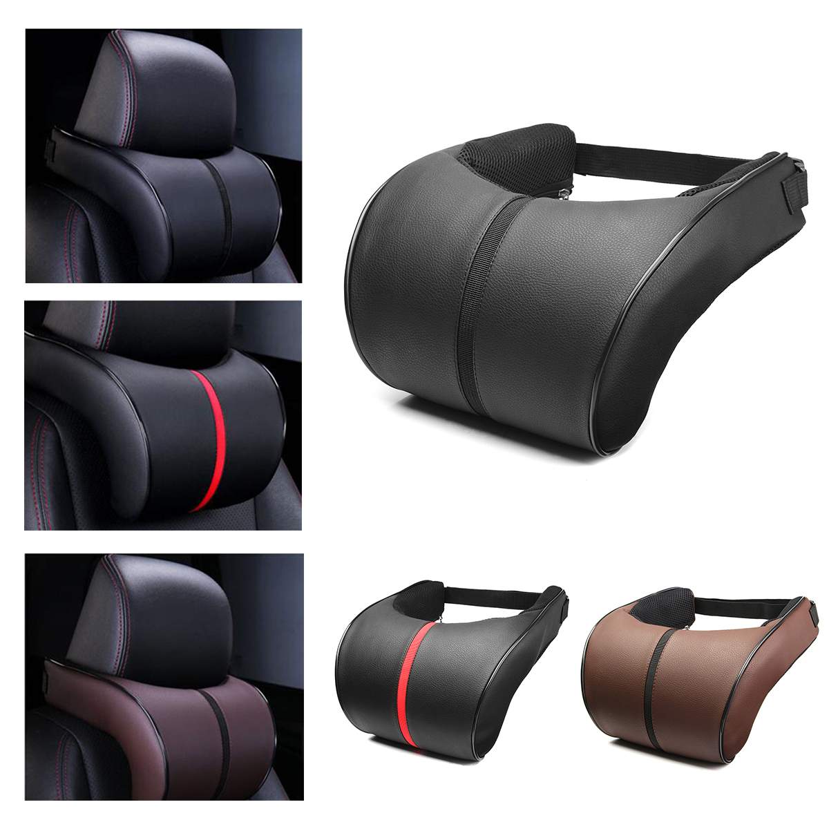 Pu Leer Auto Autostoel Nekkussen Memory Foam Nekst... – Grandado