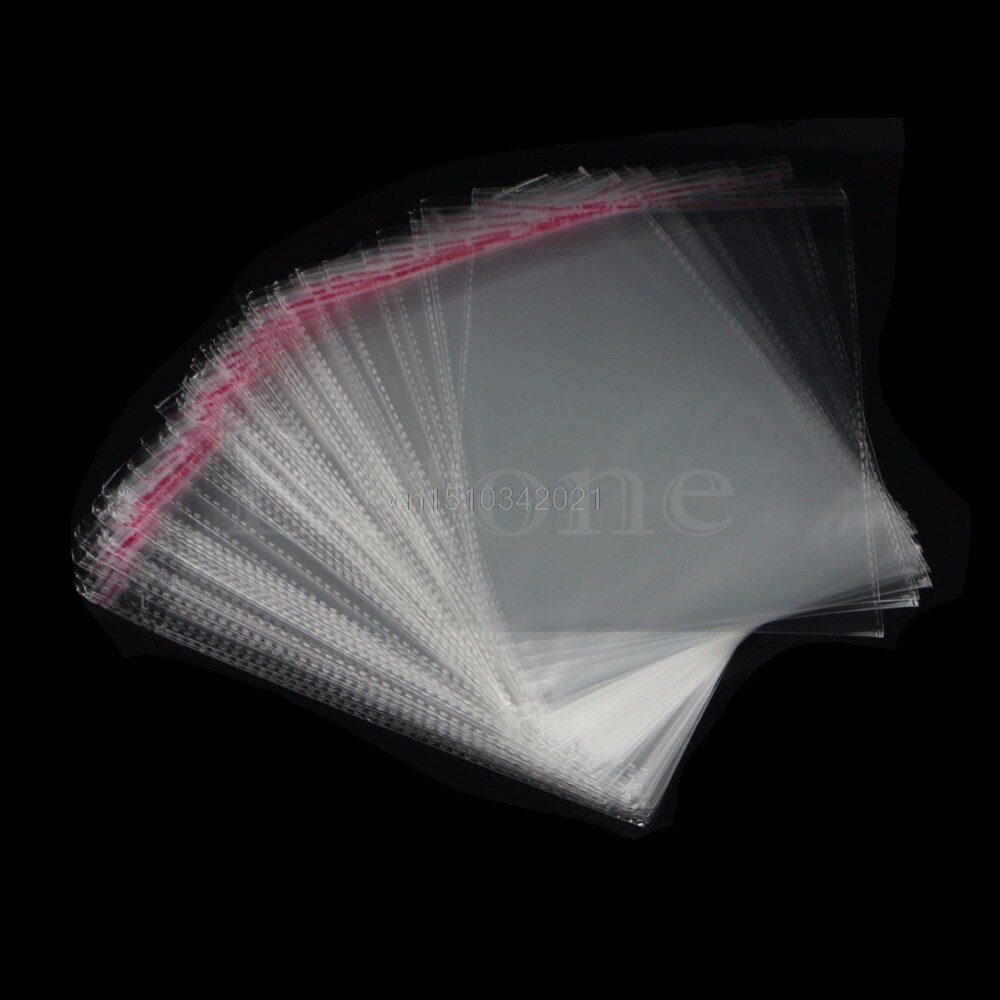 100pcs 14x20cm Clear zelfklevend Zak Zelfsluitende... – Vicedeal