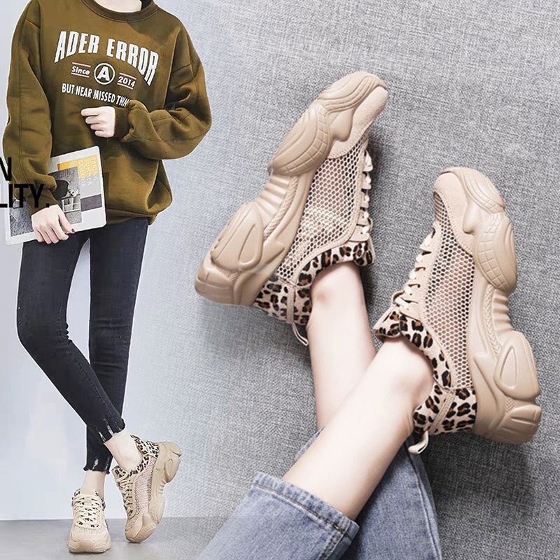 Women Sneakers Cheap Leopard Retro Running Shoes G... – Grandado