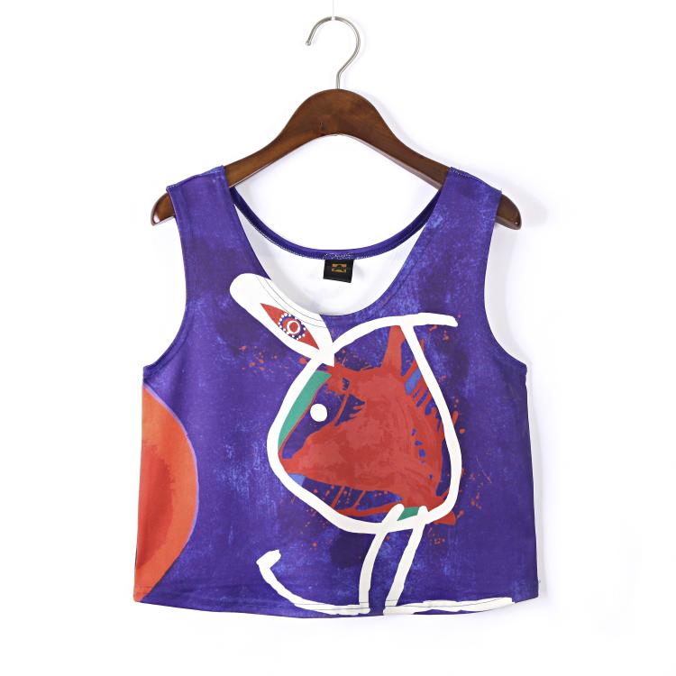 Hip Hop Costume Adults Personality Doodle Vest Sho... – Grandado