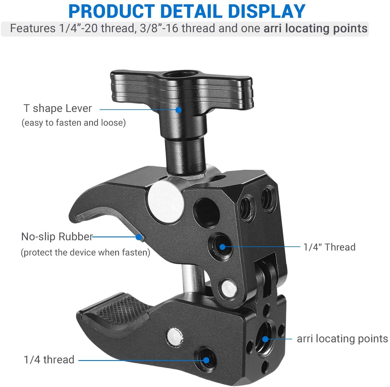 SmallRig Super Clamp (10-55mm) mit 1/4 "Gewin... – Grandado