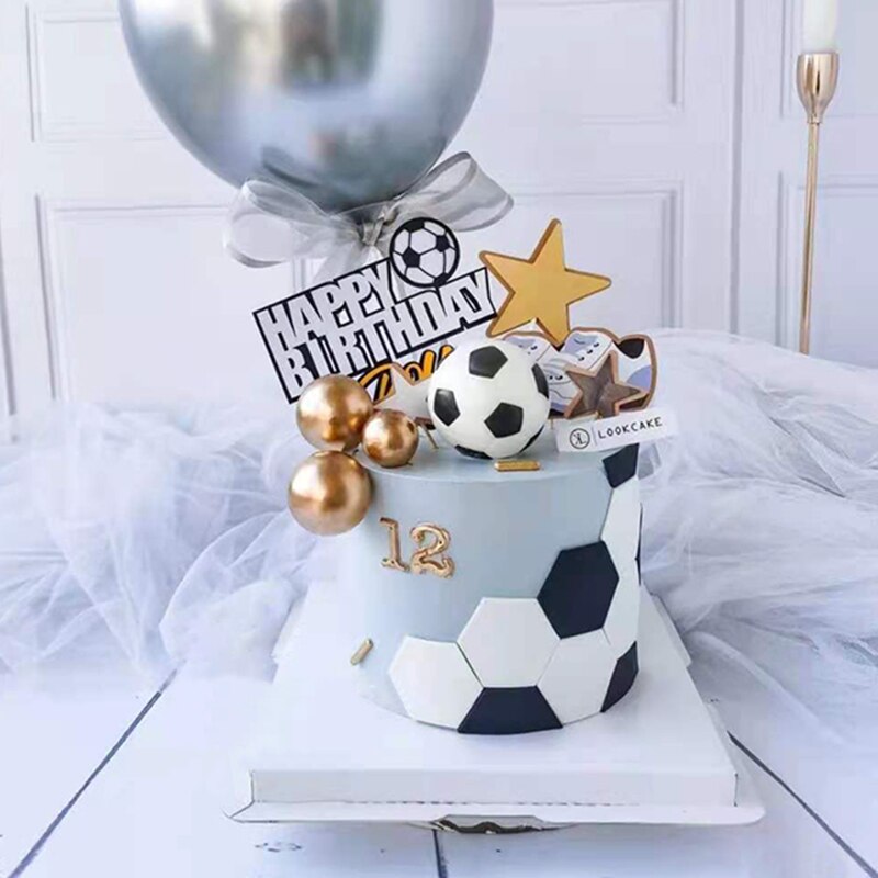 temática de fútbol Cupcake Topper pastel de feliz ... – Grandado