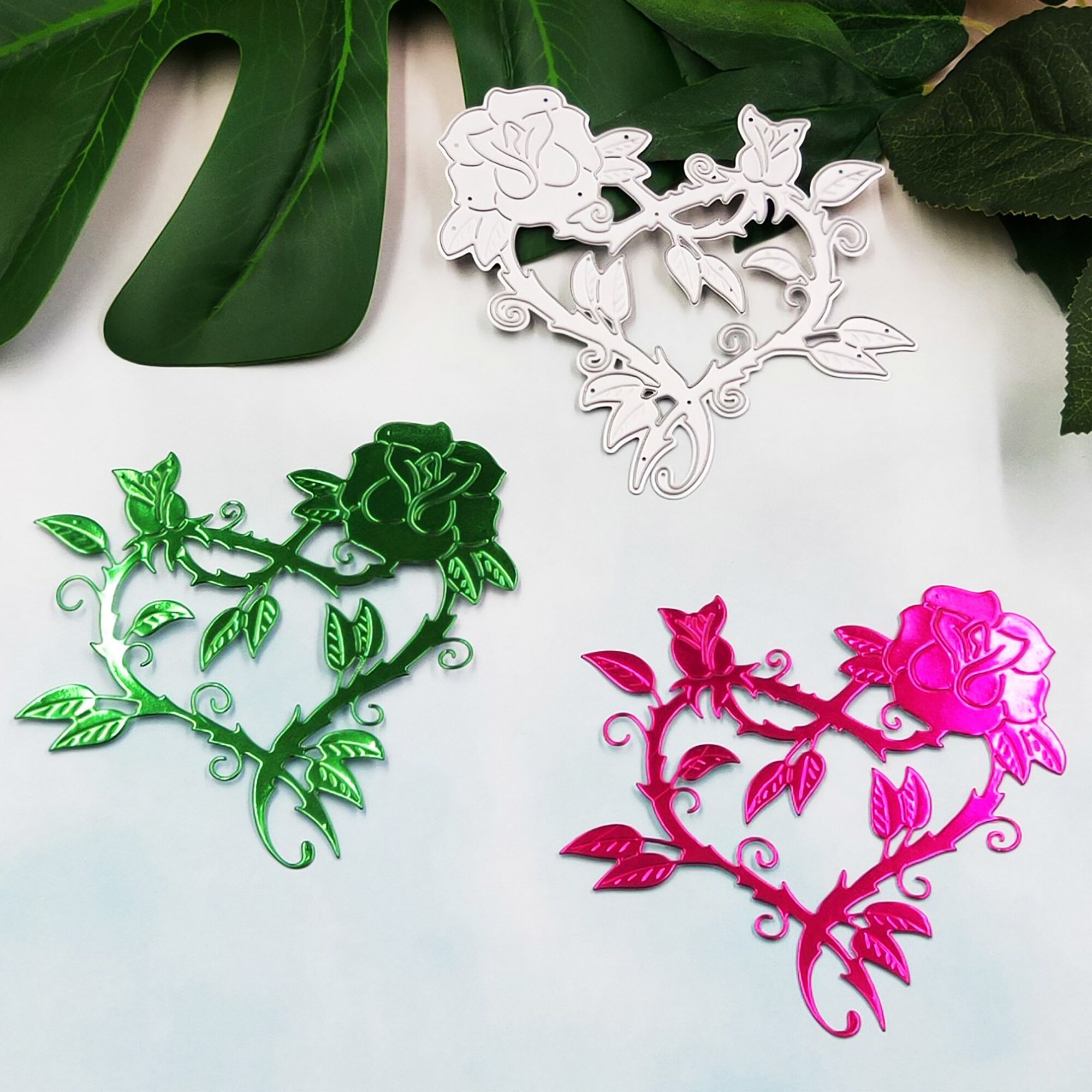Heart Rose Cutting Dies Beautiful Flowers Metal Mo... – Grandado