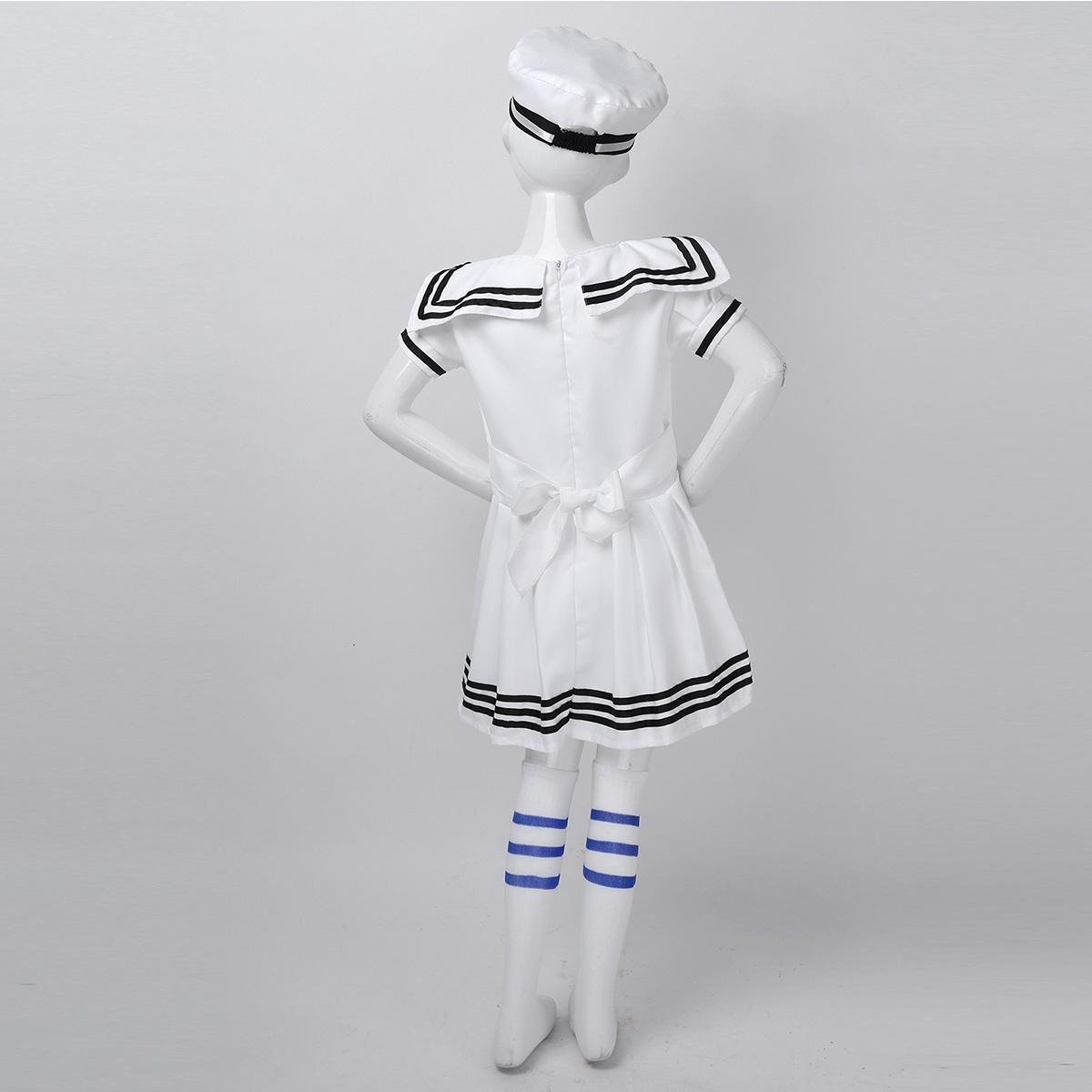 Kids Girls Navy Sailor Uniform Cosplay Costume Chi... – Grandado