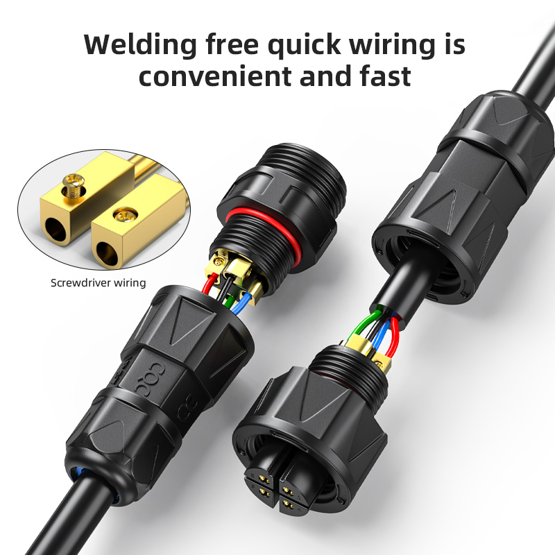 Waterproof M19 Solderless Connector 500V 20A 2 3 4... – Grandado