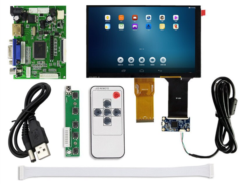 Pantalla táctil LCD de 7 pulgadas 1024x600, pantal... – Grandado