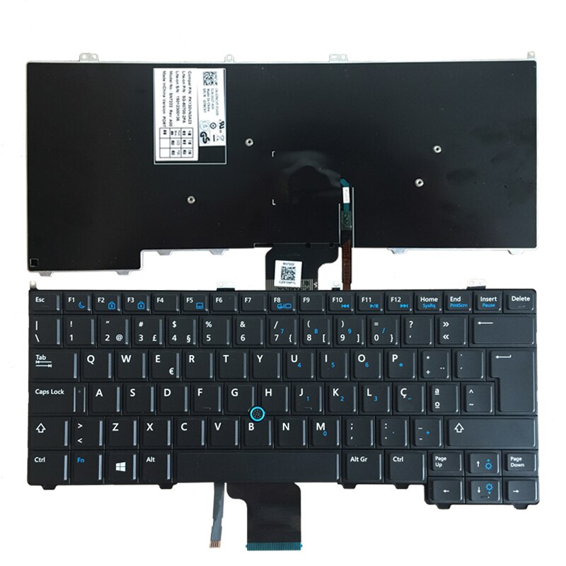 Portuguese Keyboard For Dell Latitude E7440 E7240 ... – Grandado