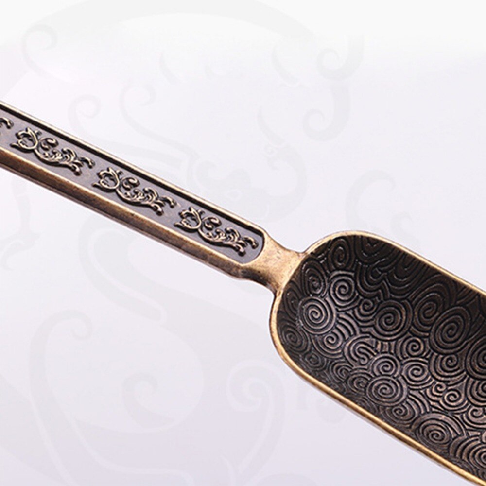 Chinese Tea spoons long handle Retro Carving Coppe... – Grandado